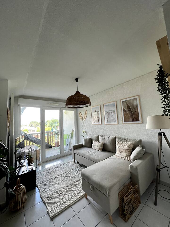 T2 Dans Résidence Calme, Parfait Pour Les Couples - Saint-Vincent-de-Tyrosse