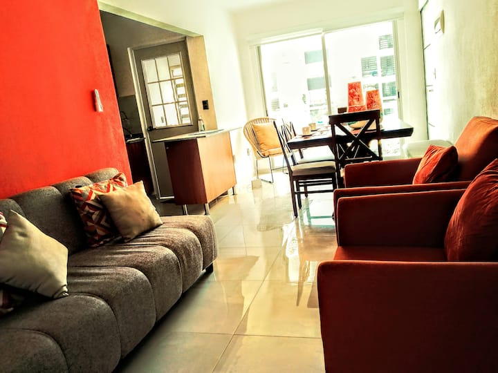 Precioso Departamento Amueblado Cerca De La Playa - Manzanillo