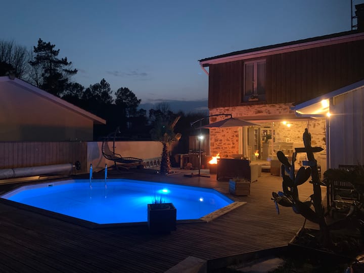 Maison Cosy Avec Piscine Privée 6 Couchages - Mios