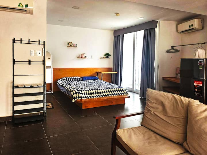 Spacious Room With Kitchen & 2 Balconies In D.1 - Vietnam