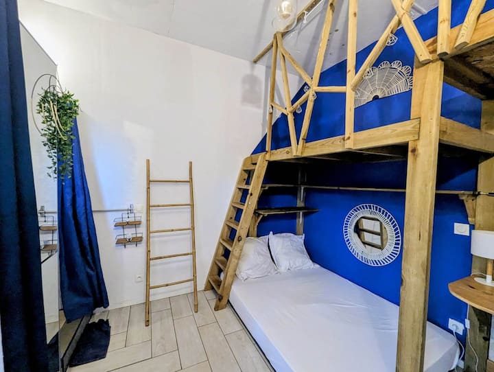 Chambre Gecko Bleu Avec Piscine Et Jardin - Saint-Pierre