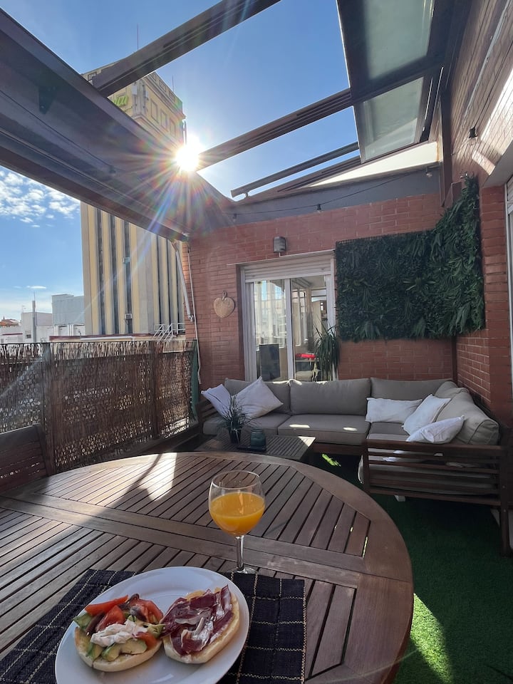 Moderno áTico, Jacuzzi, Terraza, Parking. Céntrico - Seville