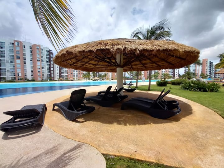 Departamento Con Laguna Artificial - Cancún