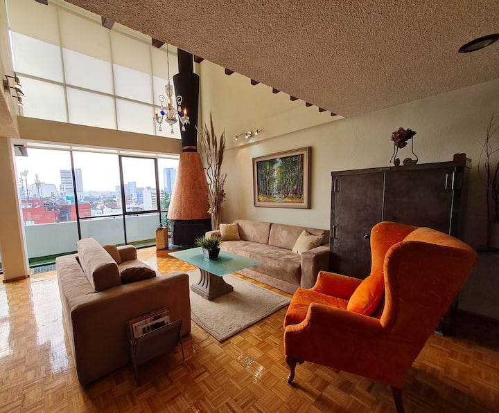 3 King/5 Bdr Pent-house, Del Valle, Near Wtc - Mexico City
