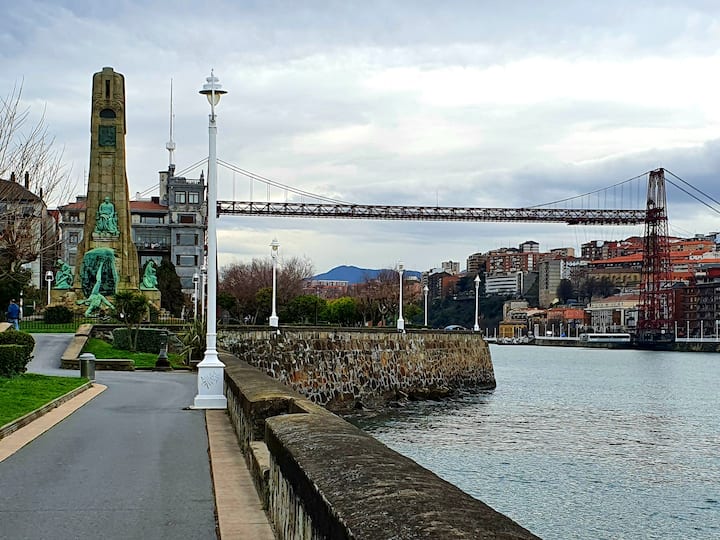 Getxo: Near Bilbao And The Beach.  River View - Portugalete