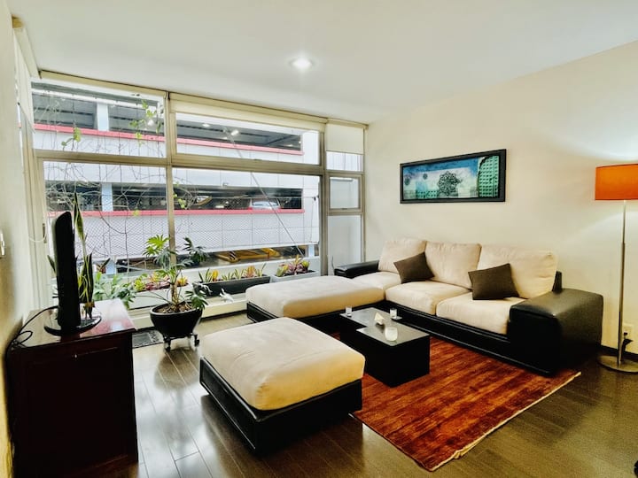 Departamento Céntrico Con Cocina,2b 2r Smartv - Mexico