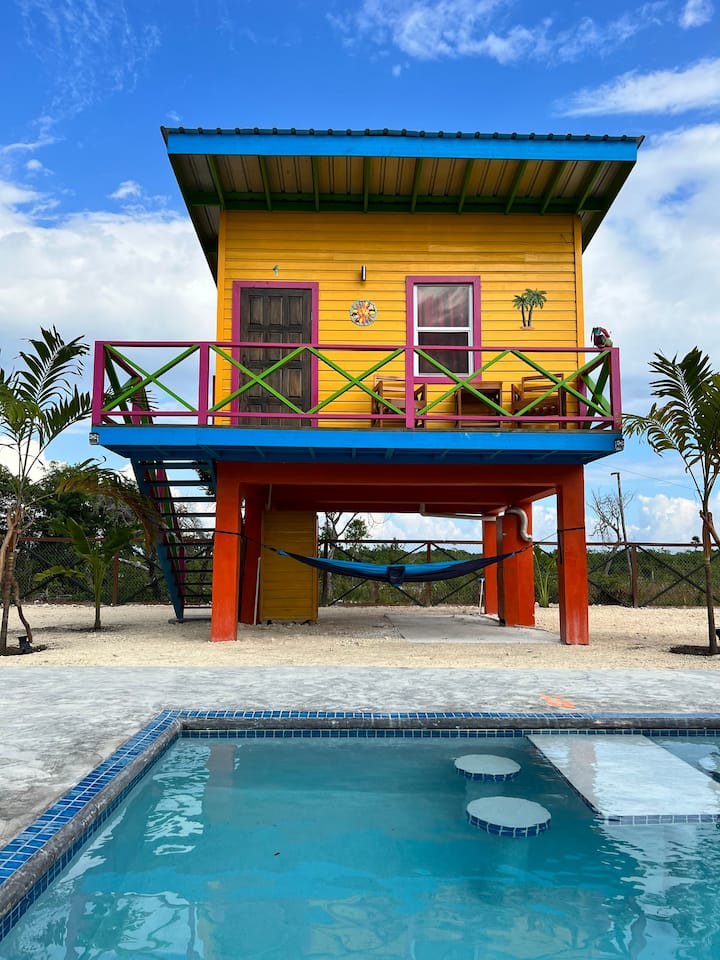 West End Cabanas @ Secret Beach(yellow) F.p.v. - Belize
