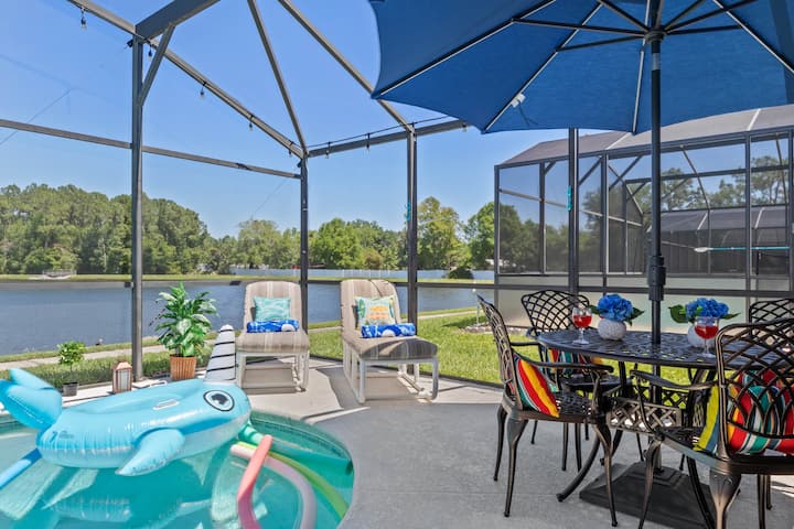 925 Disney Lakefront 5br Villa: Private Pool & Spa - Kissimmee, FL