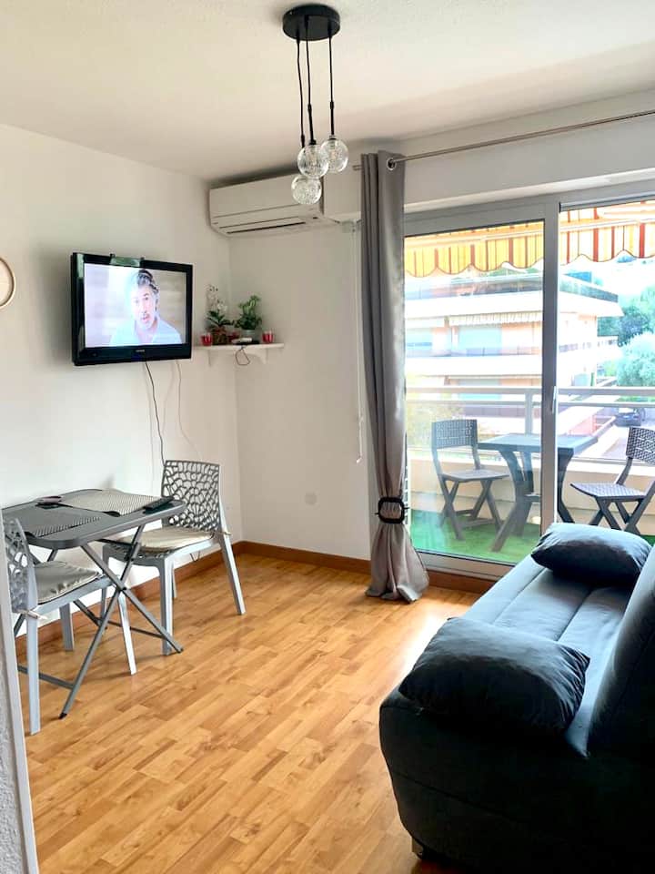 Magnifique Studio Devant La Plage Avec Parking - Roquebrune-Cap-Martin