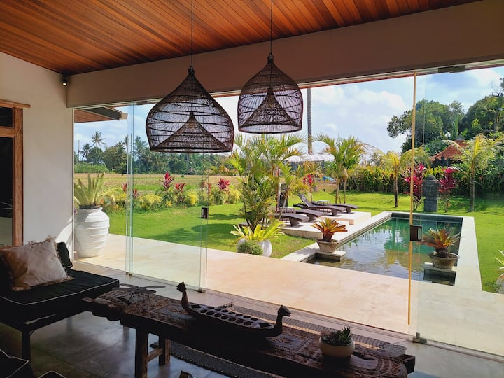 Garden Villa Sunset  And Rice  Field   View - Bali