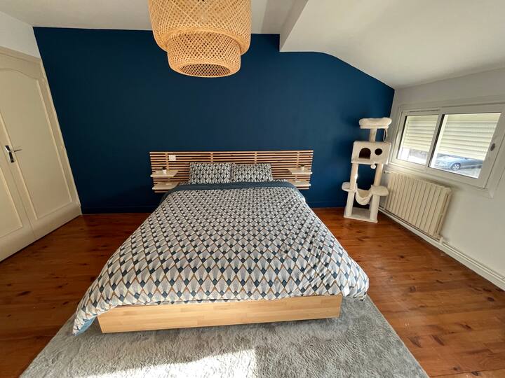 Chambre 2 : A L’étage Maison Avec Jaccuzzi - Vichy
