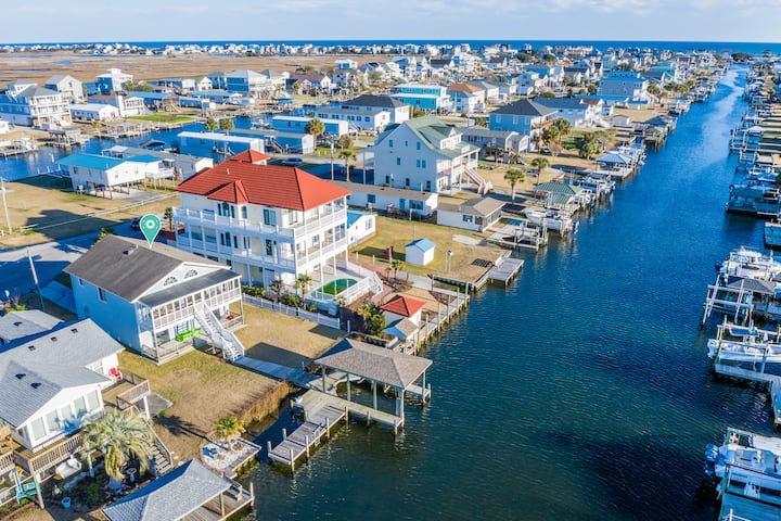 Sanctuary On Canals-coffee Bar, Dock, Kayaks! - Surf City, NC