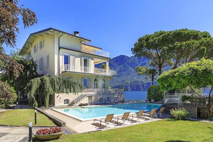 Stilvolle Villa Mit Pool Und Schönem Garten Direkt Am Seeufer! - Villa Laurenza - Barzio