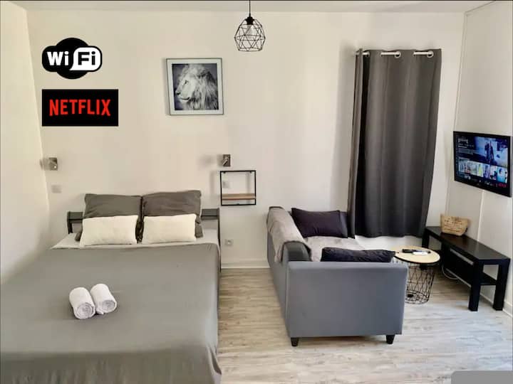 Appart Cosy Au Calme Et Lumineux Avec Parking Wifi - Montluçon