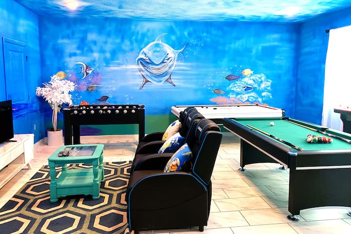 *8bd Themed-theater-arcade-prvt Pool/spa-disney! - Kissimmee, FL