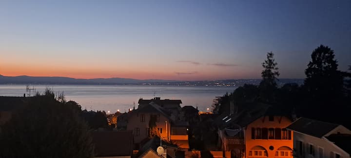 T2 « Le Balcon Des Thermes » Balcon Vue Lac,garage - Évian-les-Bains