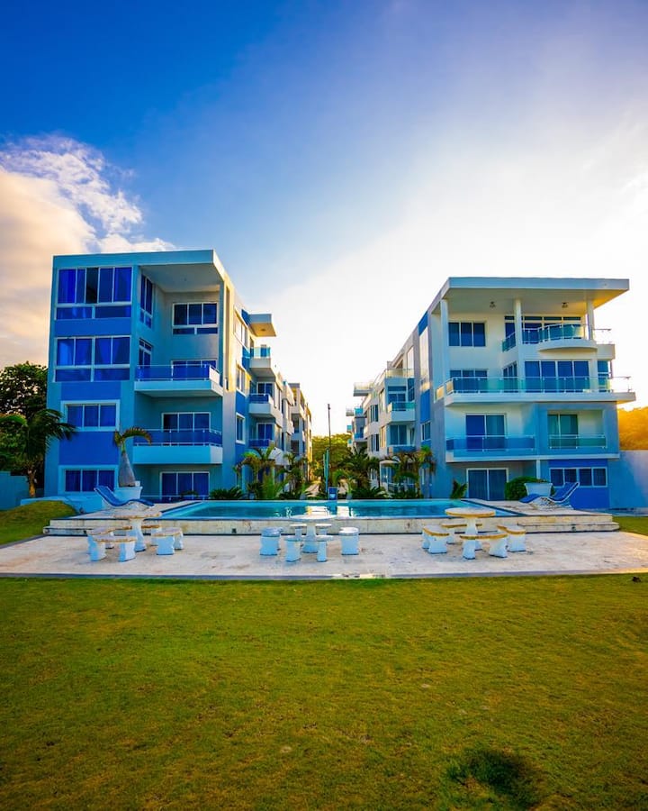 Ocean Front Luxury Condo | Bbq & Private Pool - Cabarete