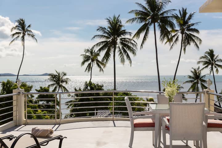 20m To Ocean With Amazing Rooftop - Villa Serenity - Koh Samui
