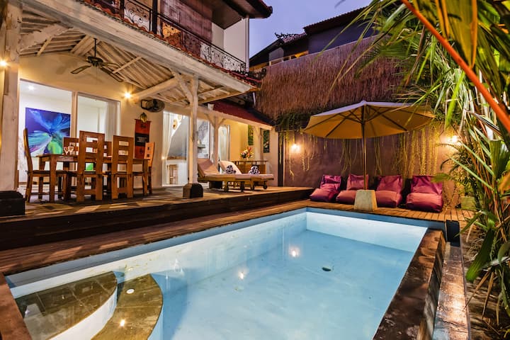 3 Br Private Pool Villa - 300 M To Legian Beach - Legian