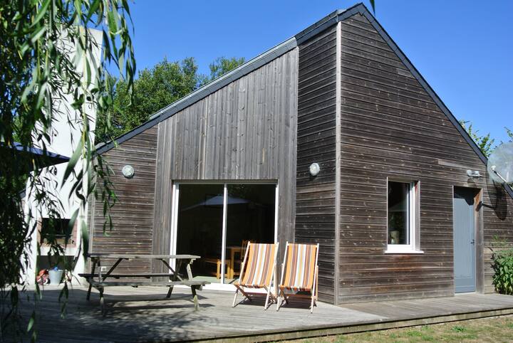 Chaleureuse Maison Bois, Les "Arconies" - Gouville-sur-Mer