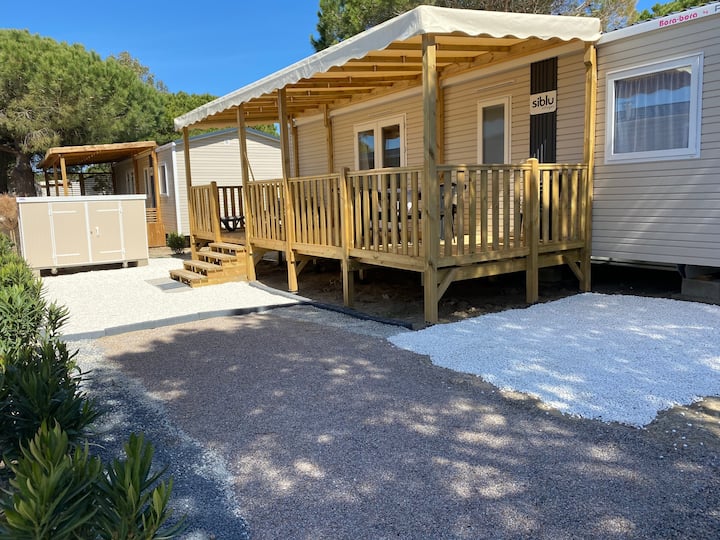 Mobilhome Spacieux De 40m2 Avec Grande Terrasse - Canet-en-Roussillon