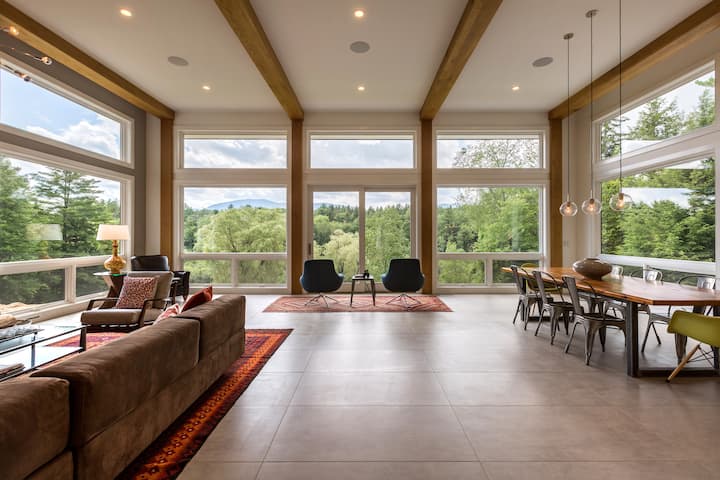 Modern Home: Spectacular Views/hot Tub/pool Table - Manchester, VT