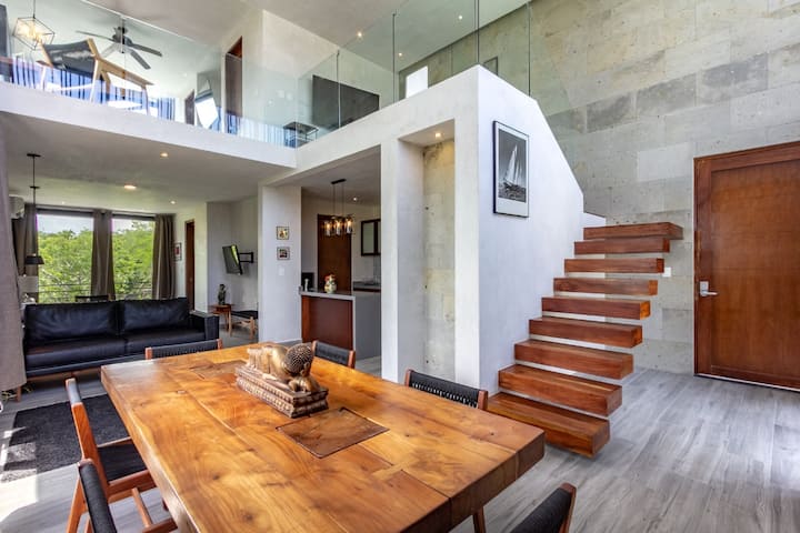 Modern Open-concept Loft 2 Bed 2 Bath - Tulum