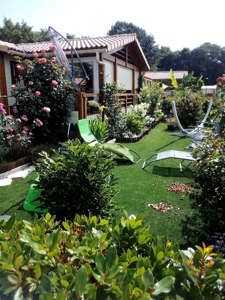 Chalet En Bois Dans Parc Résidentiel De Loisirs - Vieux-Boucau-les-Bains