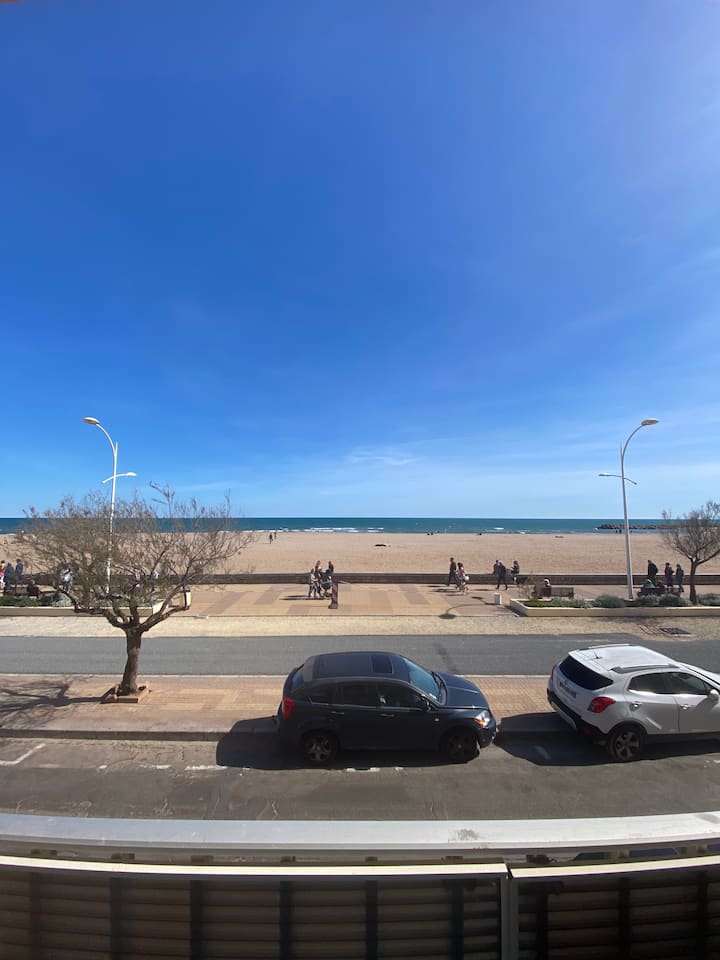 Front De Mer🏝 T2 Balcon, Garage, Proche Commerces - Valras-Plage