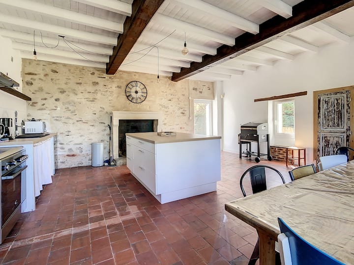 Gîte 12 Personnes Entre Mer Et Campagne - Moutiers-les-Mauxfaits