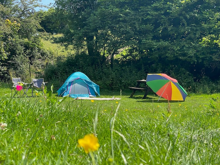 Camping Pitch #2 - Camping Ty Du Farm - Llangennith