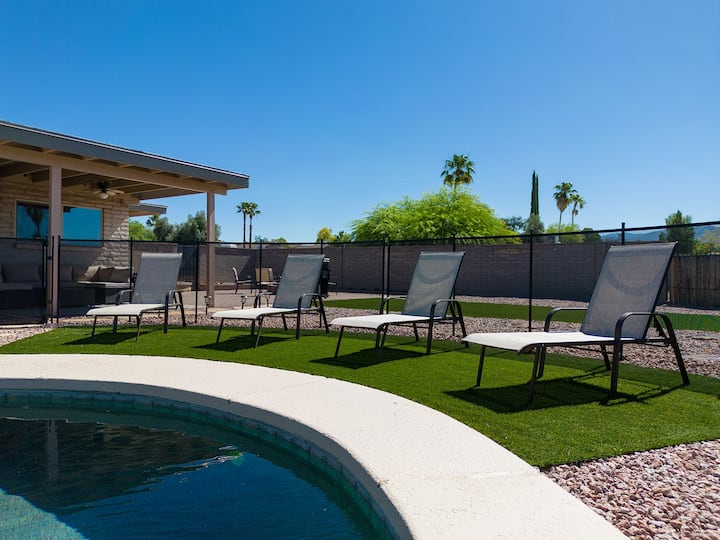 Sun & Fun In The Sw - Pool, Jacuzzi, Patio & Games - Tucson, AZ