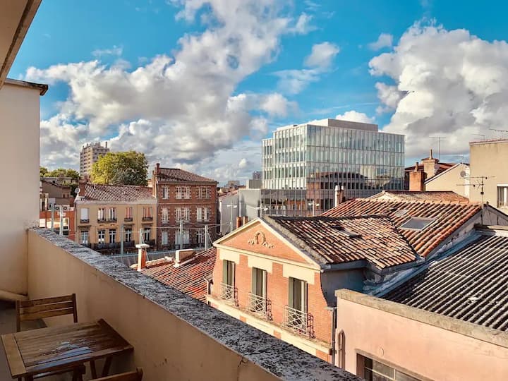 Jeanne D’arc : Lumineux T2, Balcons Et Parking - Jardin Royal, Toulouse