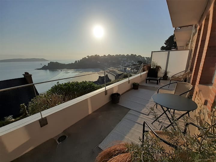 Perros-guirec, Studio Au Calme, Magnifique Vue Mer - Perros-Guirec