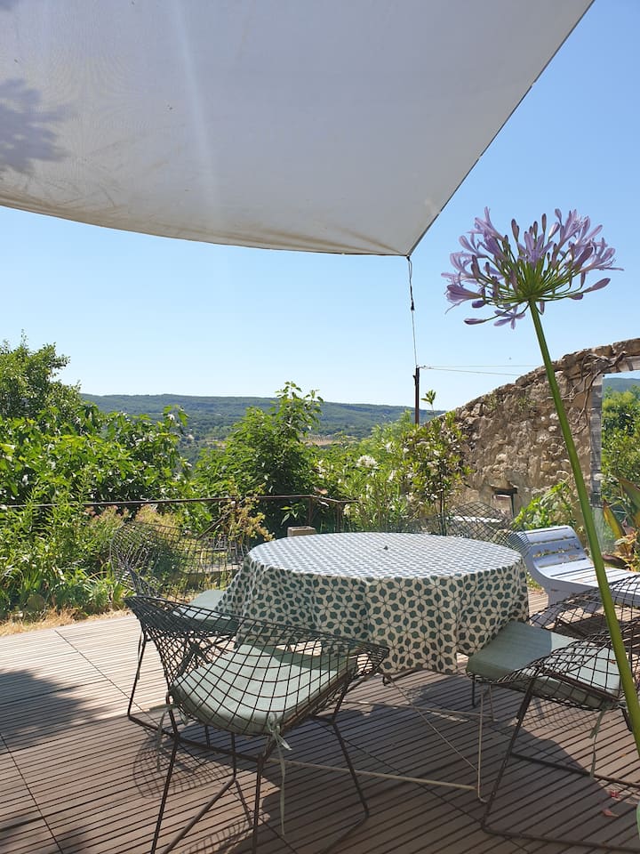 Luberon, Maison D'artiste, Vue Incroyable. - Rustrel