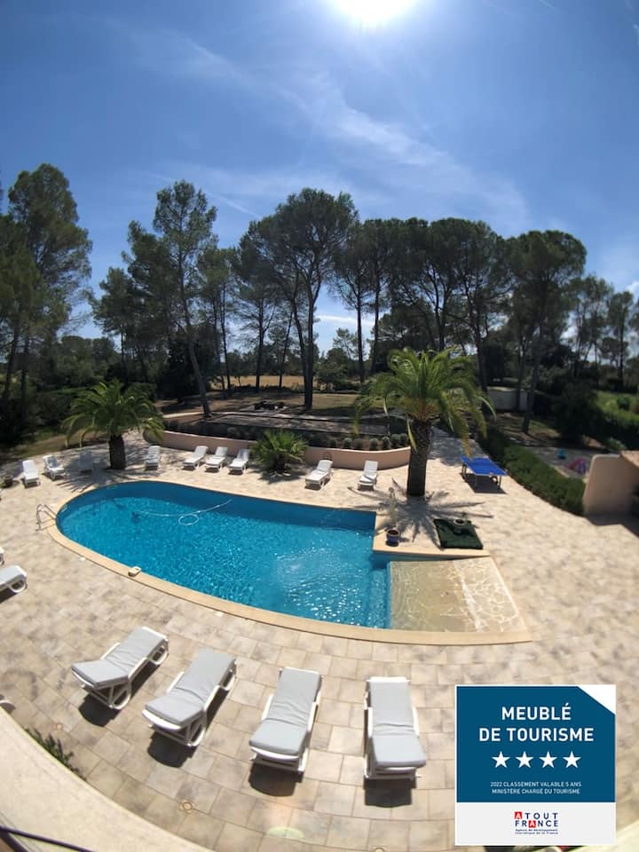 Grande Villa 4* 20pax Entre Cannes-st Tropez - Fréjus