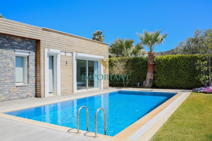 Bd471 4 Bedroomed Villa With Pool&sea View Bodrum - Bodrum