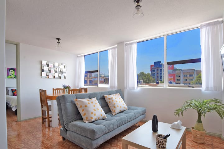 Cozy Apt In Roma Norte With View And Lots Of Light - Mexiko-Stadt