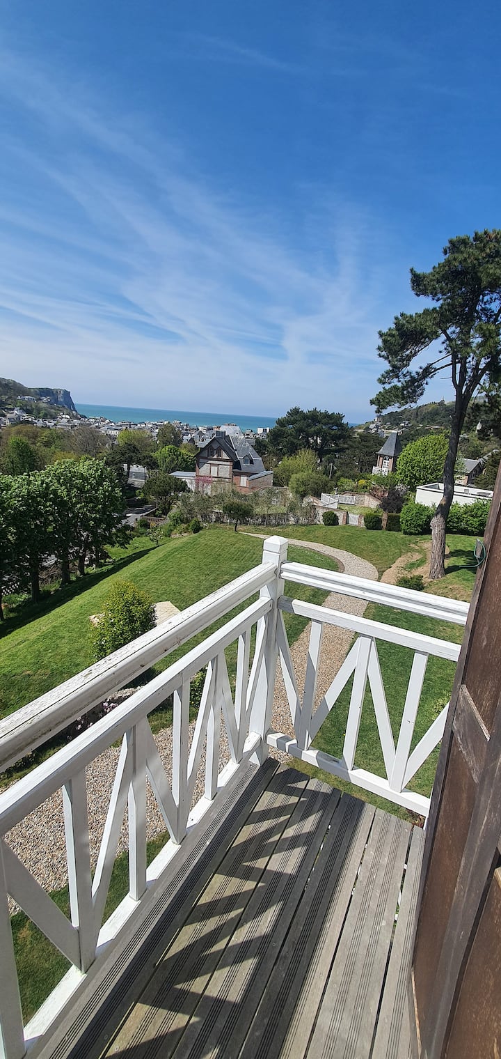 Chambre Villa Offenbach, Balcon, Vue Mer - Étretat