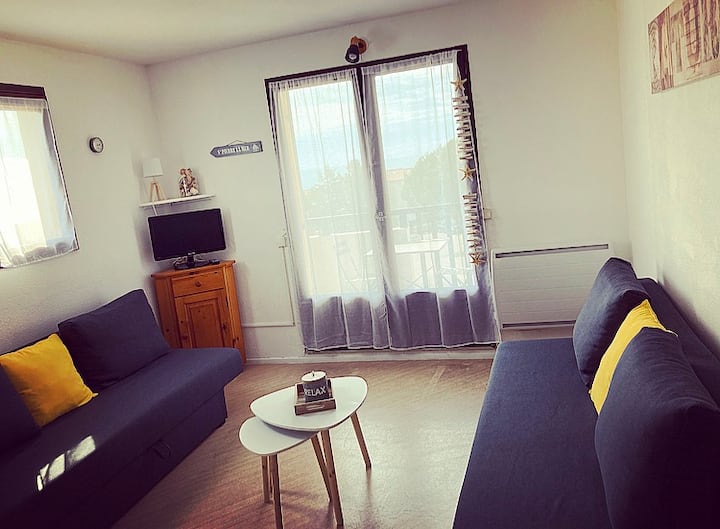Studio St Pierre La Mer Pour 4pers Vue Mer - Saint-Pierre-la-Mer