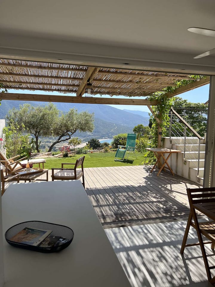 Charmant T3 En Rez-de-villa 
Jardin Vue Mer - Sagone