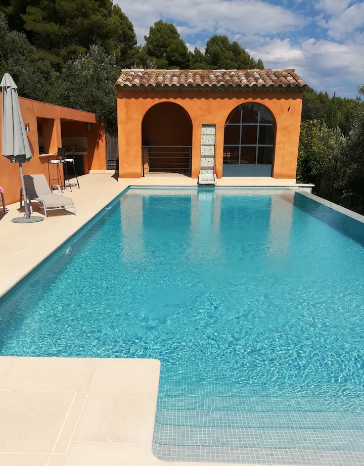 Villa 170m2 + Pool House, Vue Panoramique Piscine - Draguignan