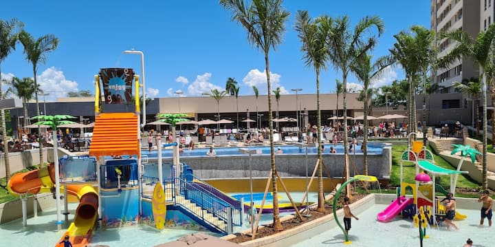 Apartamento Com Piscina. Solar Das Aguas Resort - Olímpia