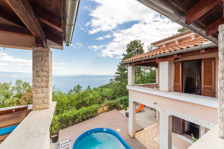 Villa Milli With Panoramic Sea View - Lovran