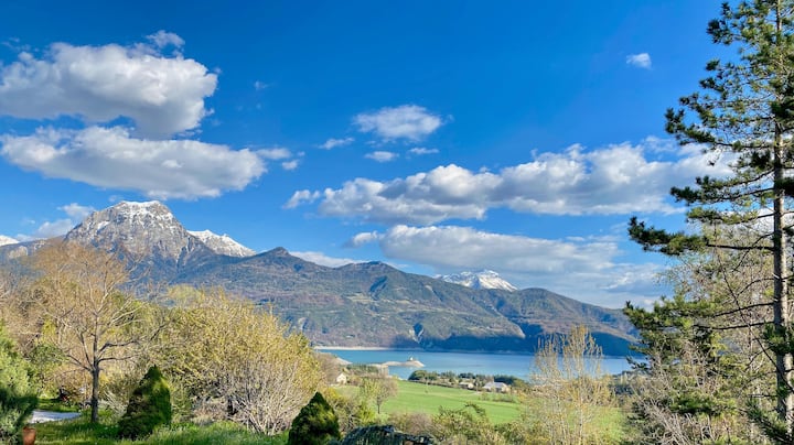 Le Piolit Maison Avec Vue Imprenable Sur Le Lac - Lac de Serre-Ponçon