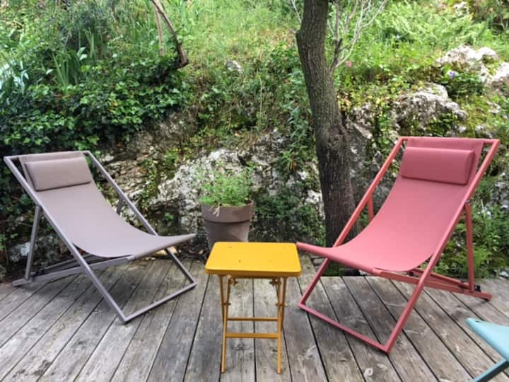 Maison De Village Dans La Roche. - Rochefort-du-Gard