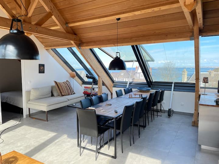 Stunning Seaside View Appartment, With Pool. - Saint-Lunaire