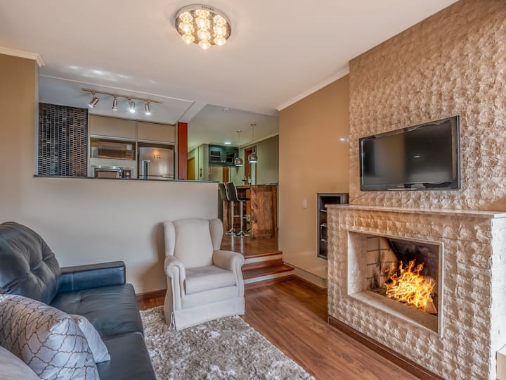 Flat Encantador Em Gramado No Resort Wish Serrano - Gramado
