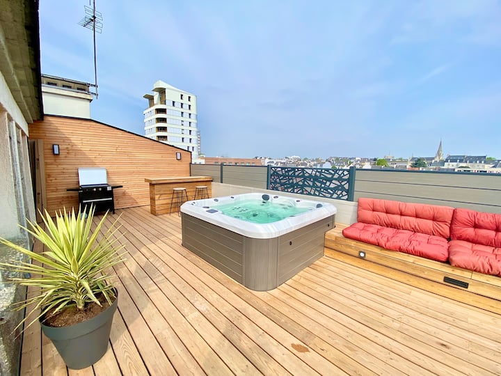 Rooftop Exceptionnel Avec Jacuzzi Centre Ville - Lanester