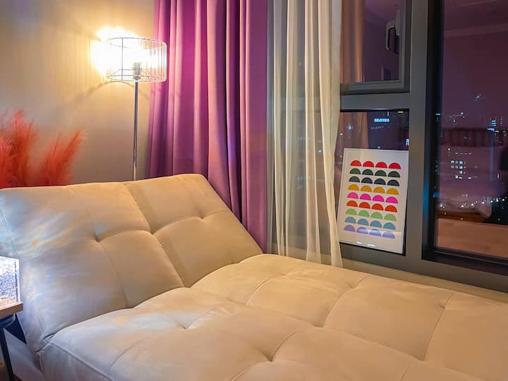 [쉼, 609] 최대3인 ㅣMrt 3min 3linesㅣnight Viewㅣ비데ㅣ소파베드 - Seoul